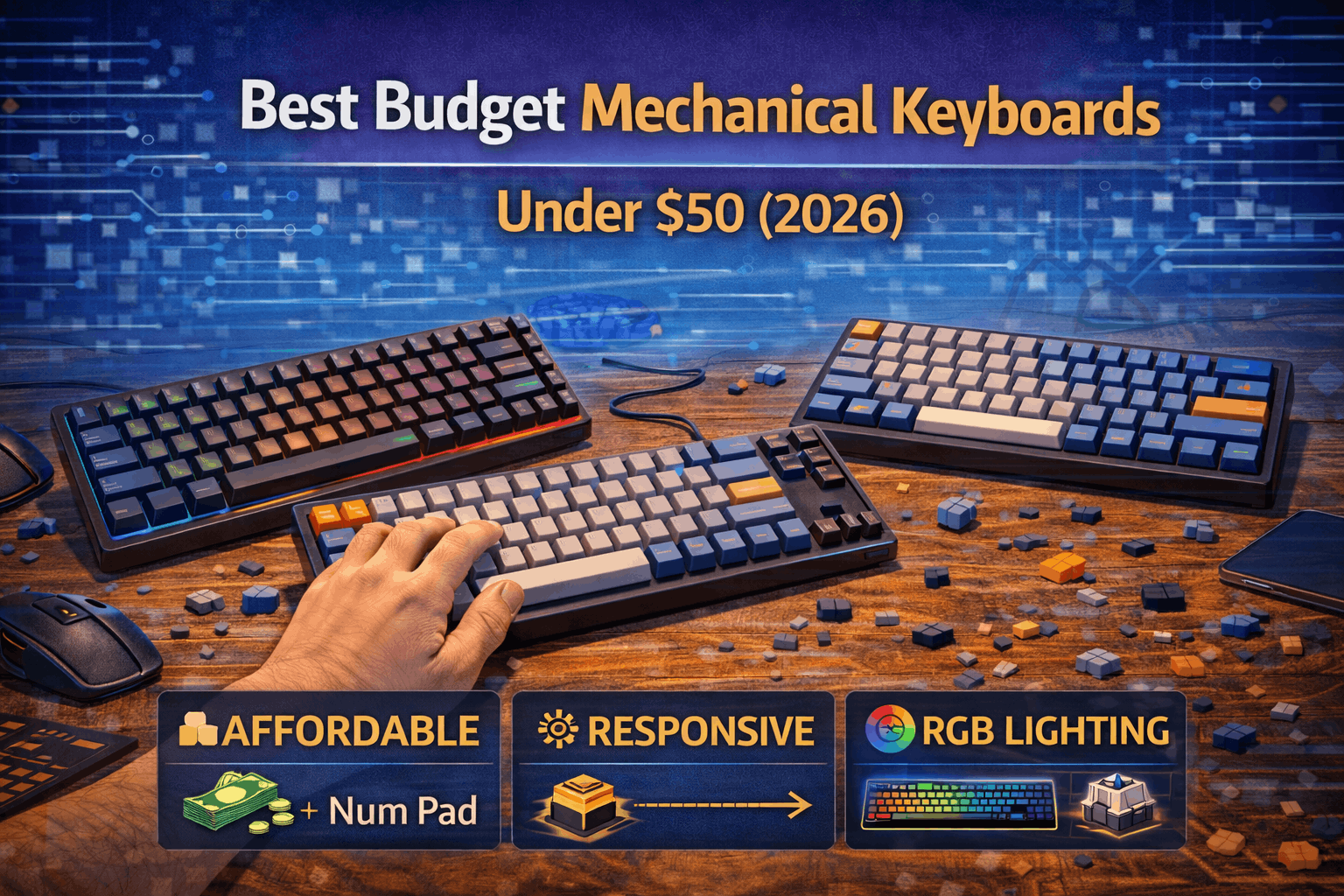 Best Budget Mechanical Keyboards Under $50 (2026) | MKB Guide