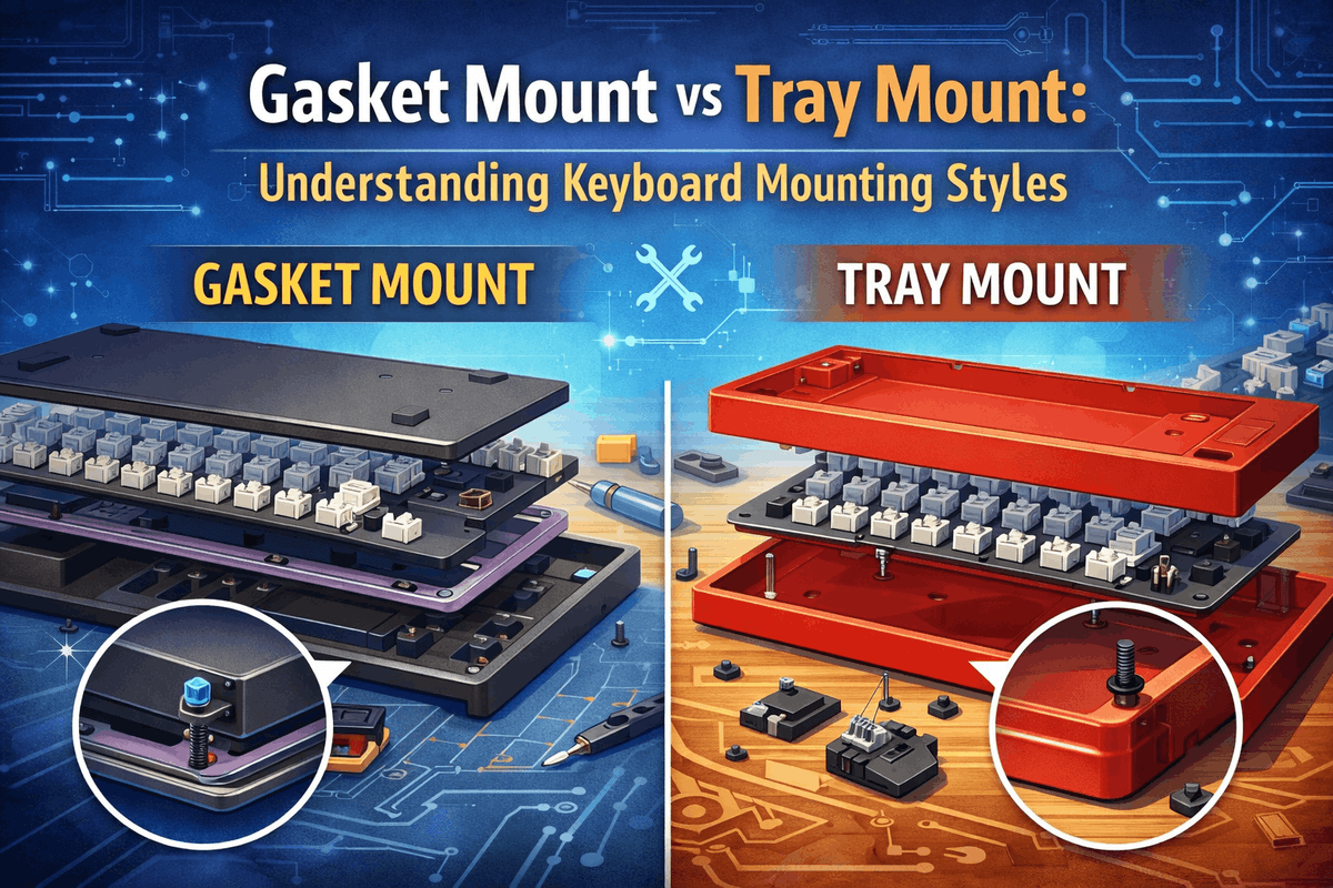 Gasket Mount vs Tray Mount: Understanding Keyboard Mounting Styles ...